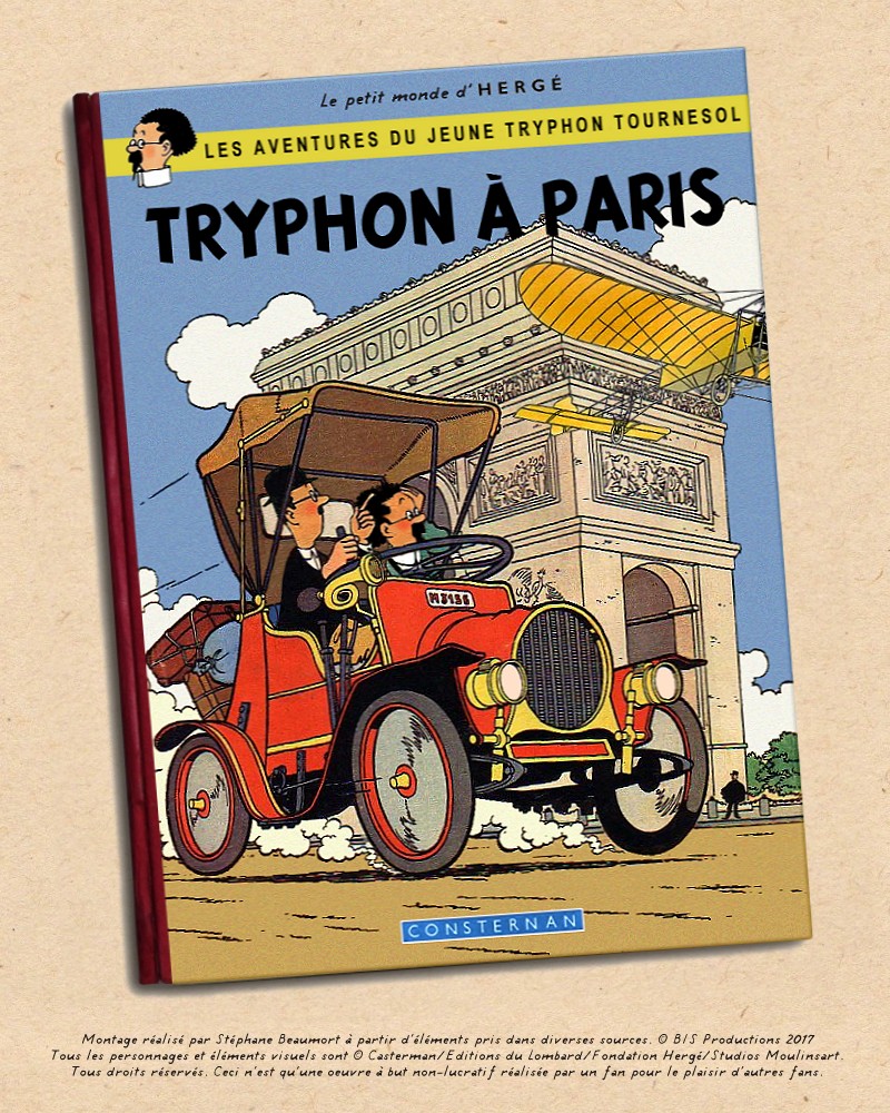 TRYPHON A PARIS, COUVERTURE HOMMAGE STÉPHANE BEAUMORT - TINTINOMANIA